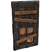 Cobalt Wooden Door | RustStash