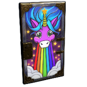 Rainbow Pony Metal Door | RustStash