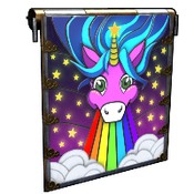 Rainbow Pony Garage Door | RustStash